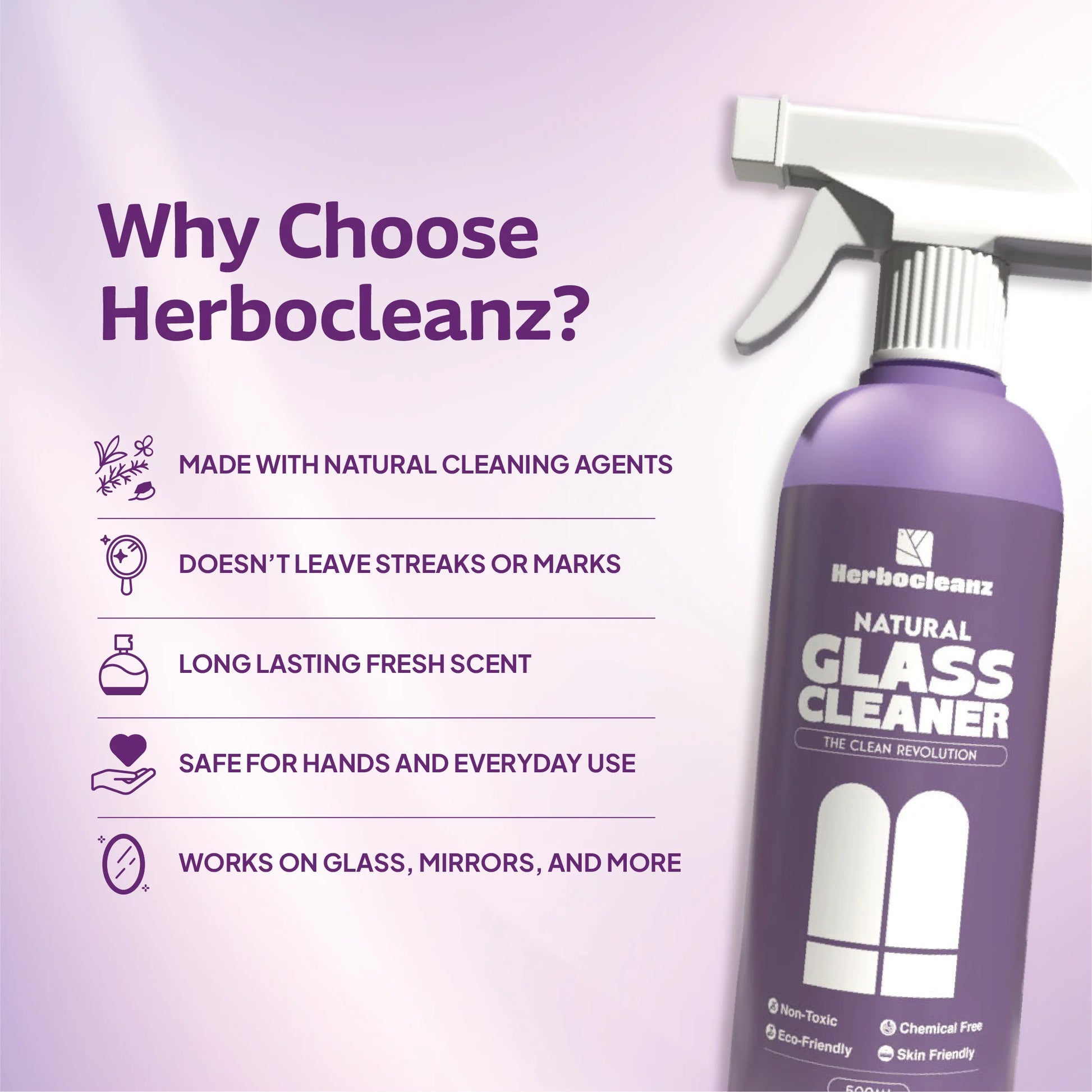 Natural Glass Cleaner – Herbocleanz